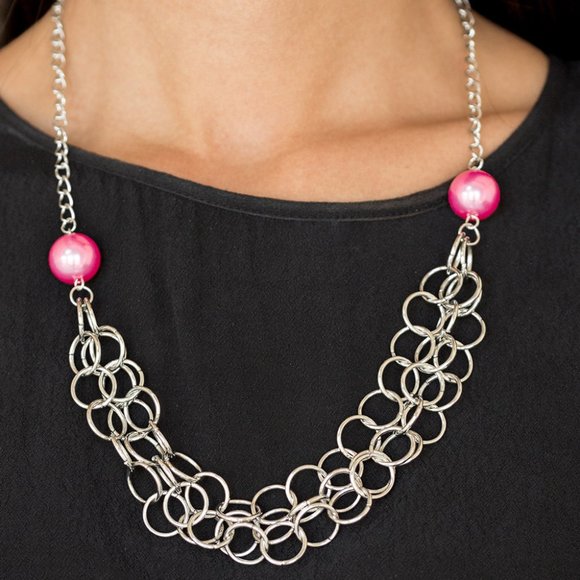 paparazzi | Jewelry | Daring Diva Pink Necklace | Poshmark